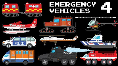 Emergency Vehicles 4 - Police Armored Vehicle, Snow Rescue Truck ...