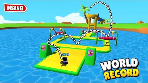 🔥World Record In Super Slide Map🔥| Spike Save In Block Dash Map Stumble ...