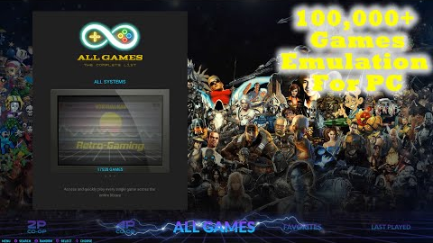 Insane Retro Emulation Build For PC - 75+ Systems 100K Games