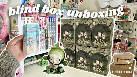 blind box unboxing 📦: 8 sonny angel + pop mart figures